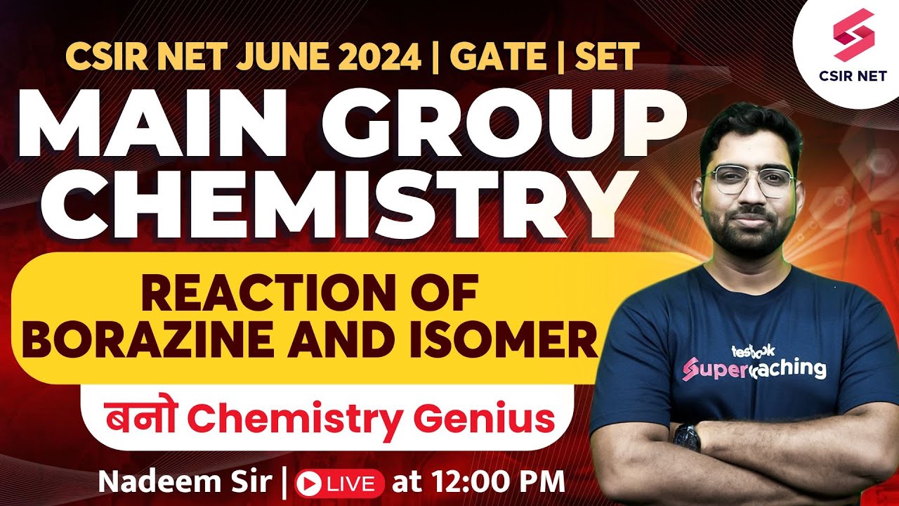 CSIR NET 2024 | GATE | SET | Main Group Chemistry | Reaction of ...