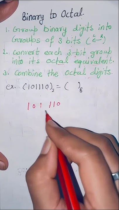 binary to octal conversion #binary #mca #conversation #shorts - YouTube