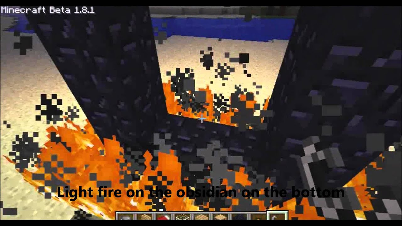 How to get into the Nether in Minecraft - YouTube