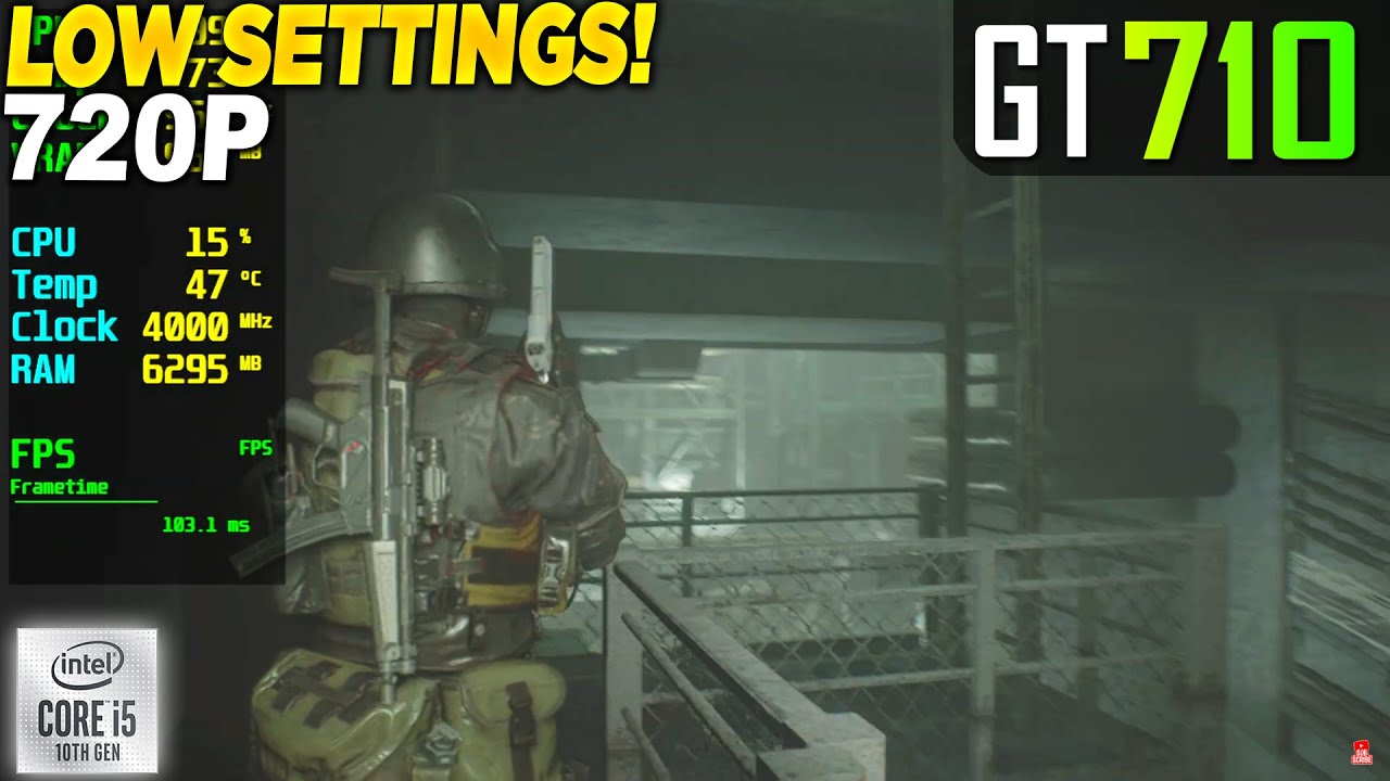 Resident Evil 2 GT 710 - 720p Low, - YouTube