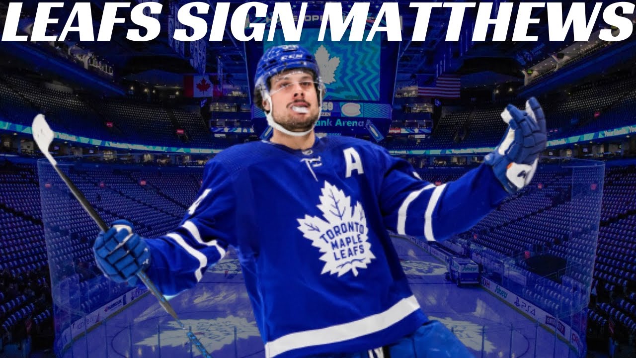 Breaking News: Maple Leafs Sign Auston Matthews 4 Year Extension - YouTube