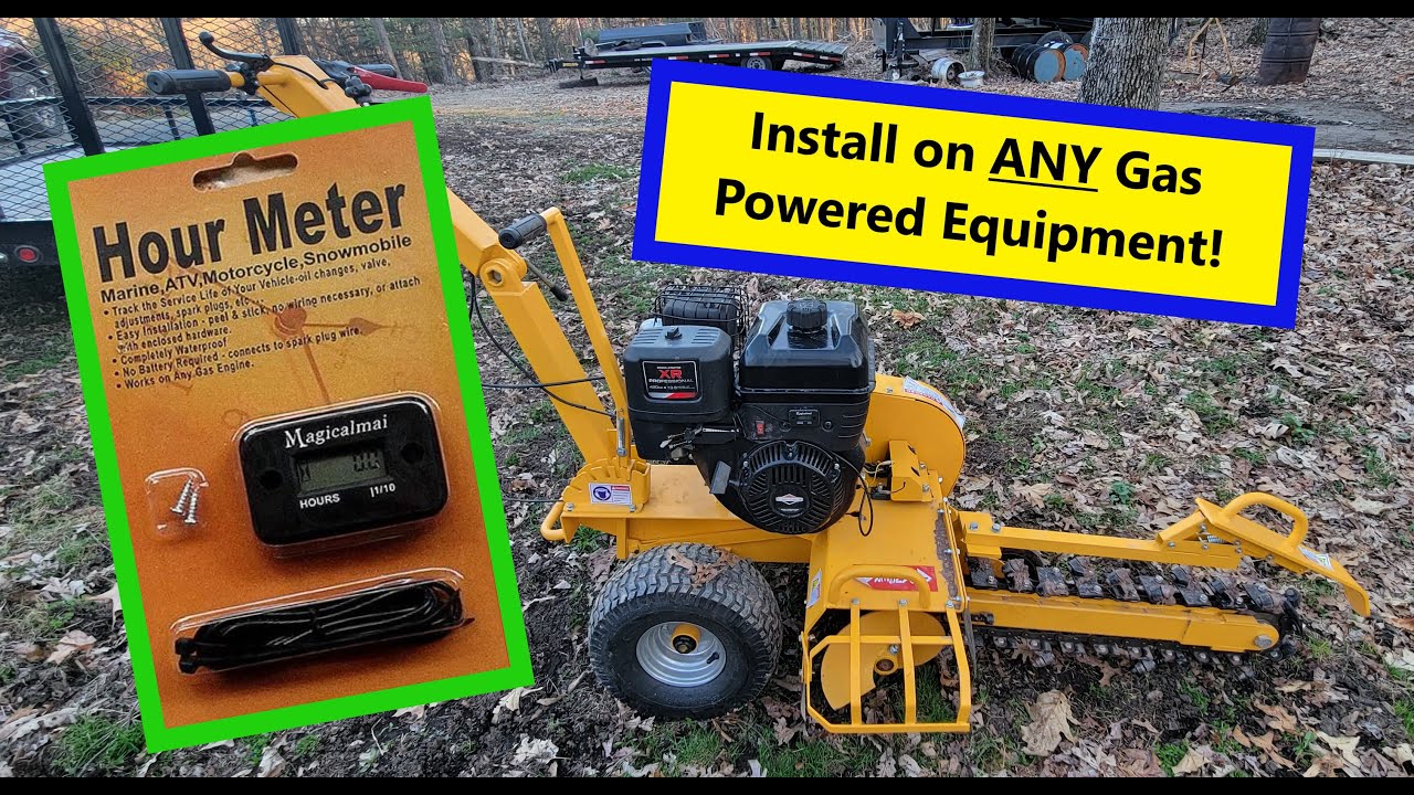 How To INSTALL a HOUR METER on ANY Gas Powered equipment! - YouTube