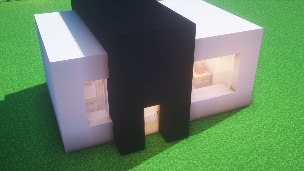 Modern hi-tech house in Minecraft - YouTube