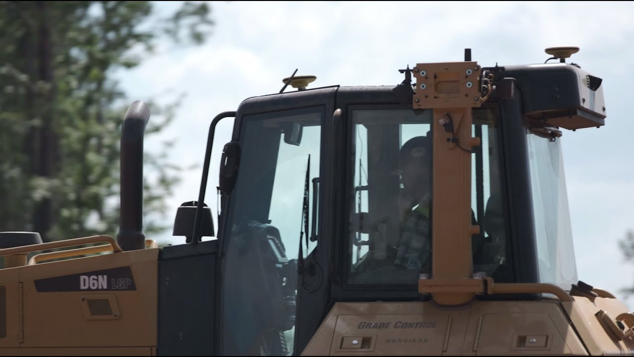 On-Cab control for dozer @ Landmark Grading Company Inc. - YouTube