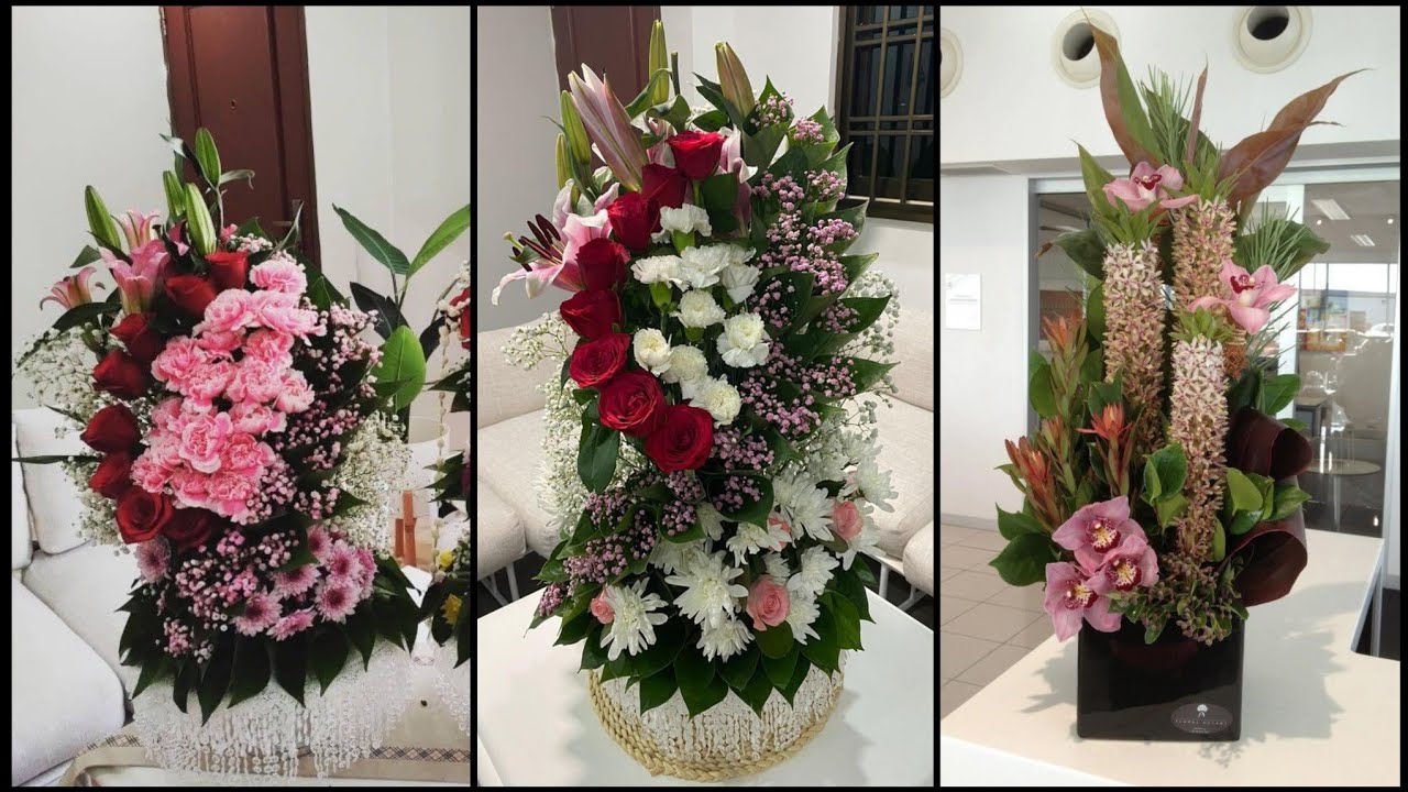 most beautiful and stylish fresh flowers arrangements ideas - YouTube