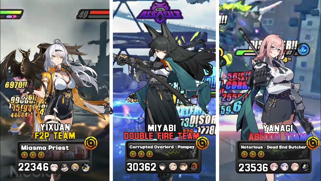 NEW Deadly Assault YIXUAN F2P TEAM & MIYABI DOUBLE FIRE TEAM & YANAGI ...