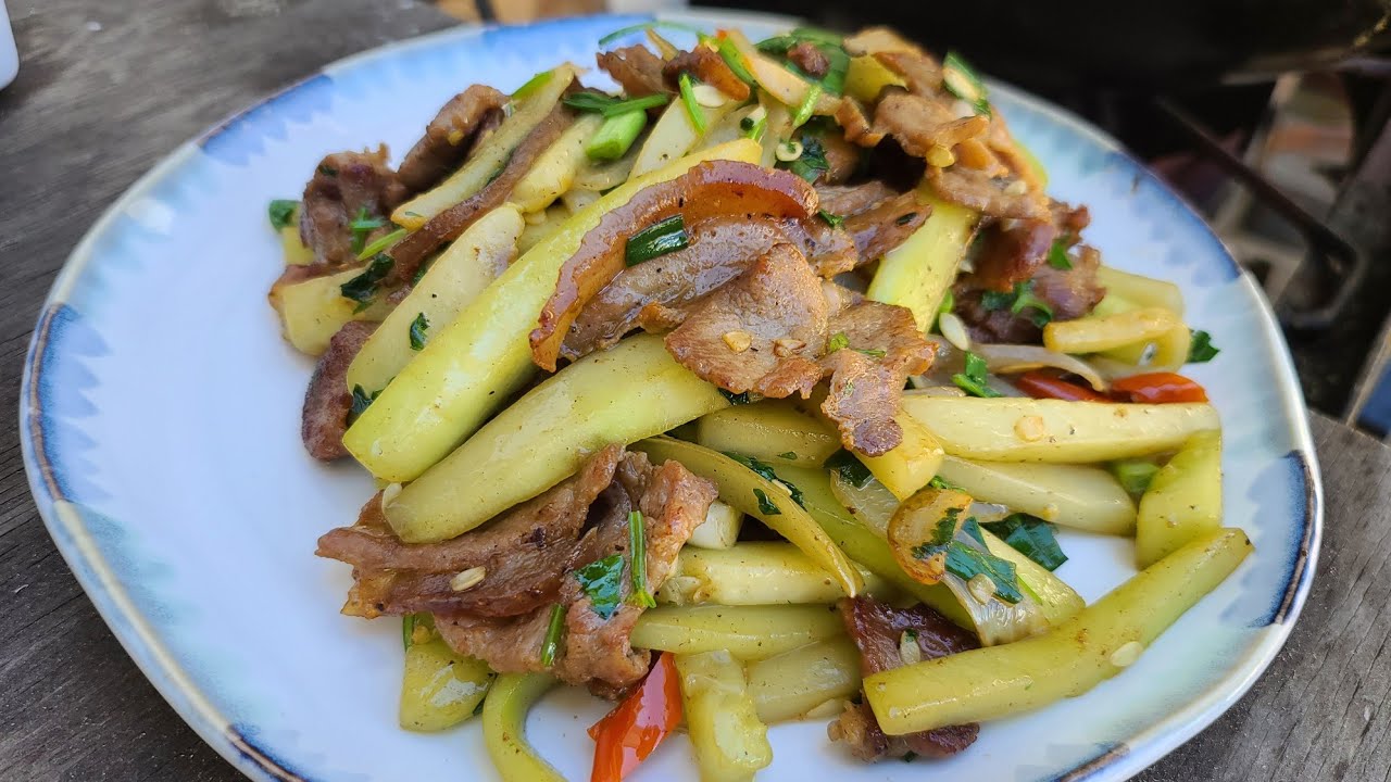 cooking with cucumber harvested from our garden - YouTube