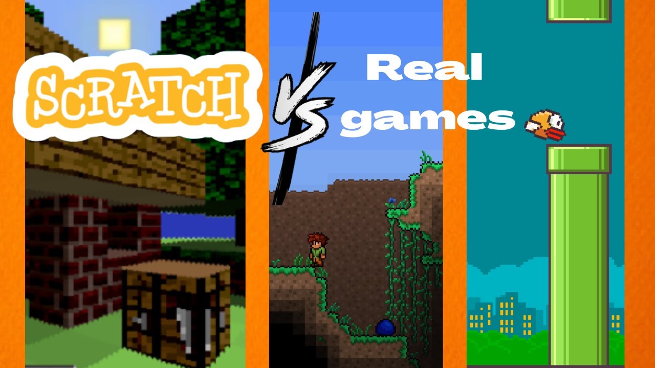 Scratch VS Real Games - YouTube