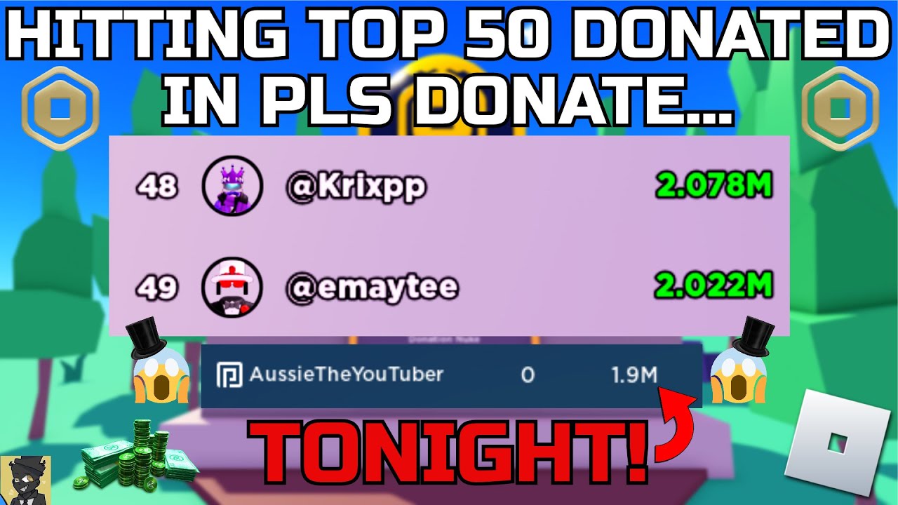 🔴HITTING TOP 50 DONATED TONIGHT! (2M+ DONATED!) | Donating/Gifting ...