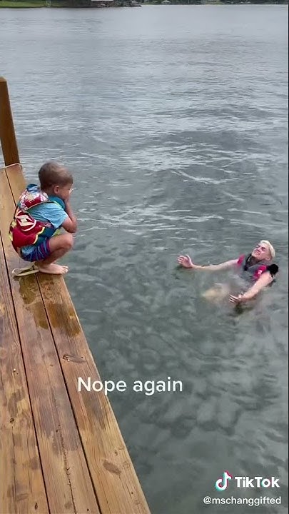 Jumping Off the Dock - YouTube