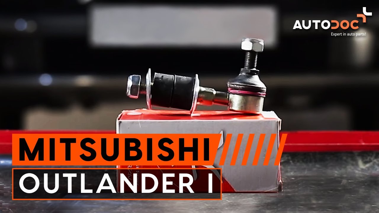How to change front anti roll bar link Mitsubishi Outlander 1 TUTORIAL ...