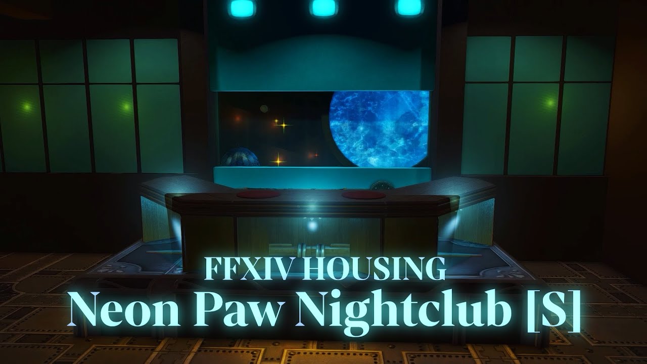 Neon Paw Nightclub [S] | FFXIV Housing - YouTube