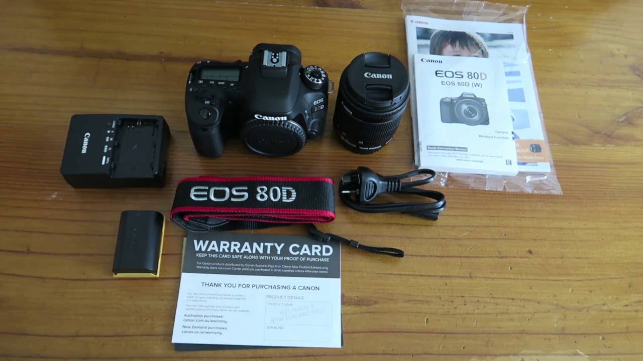 Canon 80D Unboxing - YouTube