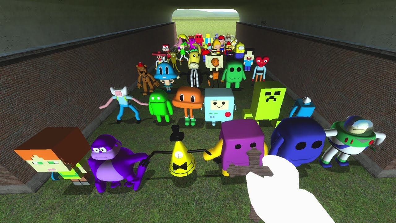 USING DOORS CRUCIFIX ON 3D NEXTBOT MEMES IN GMOD! - YouTube