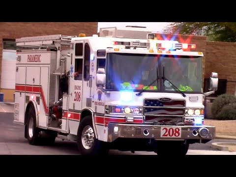 Mesa Fire/Medical Dept. Engine 208 Responding