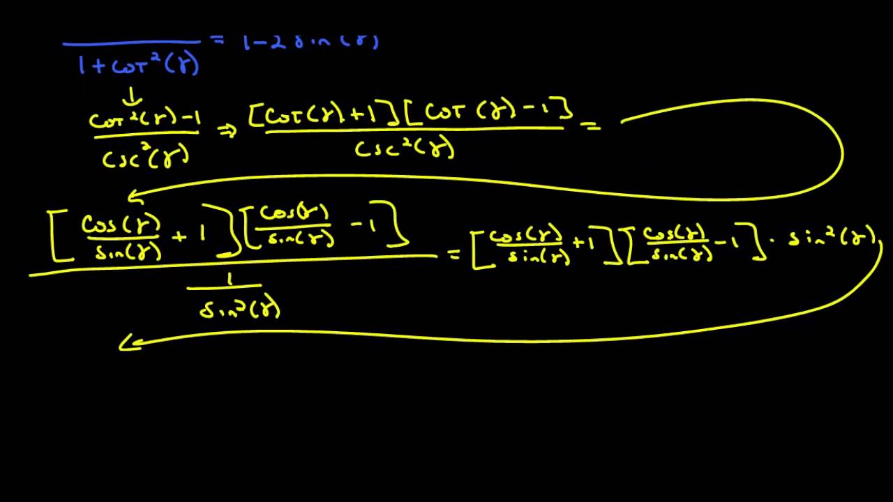 Proving Complex Identities Exercise 9 (20121087) - YouTube