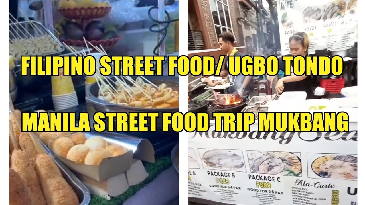 Food Bazaar Ugbo Tondo / Filipino Street Foods Mukbang - YouTube