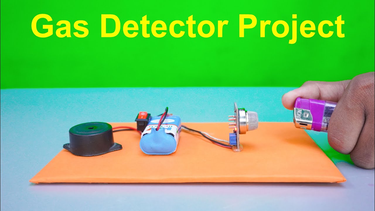 How to Make Gas Detector Project at Home | Science Projects For School ...