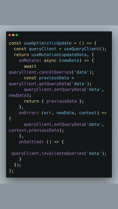 Boost Your App With Optimistic Updates Reactquery Youtube