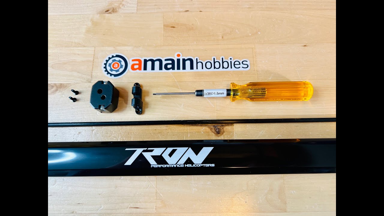 Tron helicopters tail rod guide assembly HD 1080p - YouTube