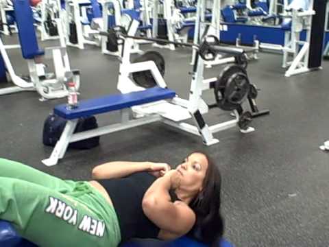 Raw Fitness - MMA Ring Girls Jackie abs crunch women - YouTube