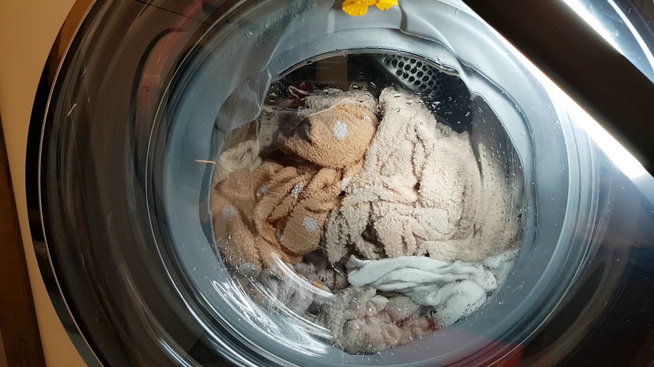 Lg cotton 95 turbowash test (rinse+) 4/4 - YouTube