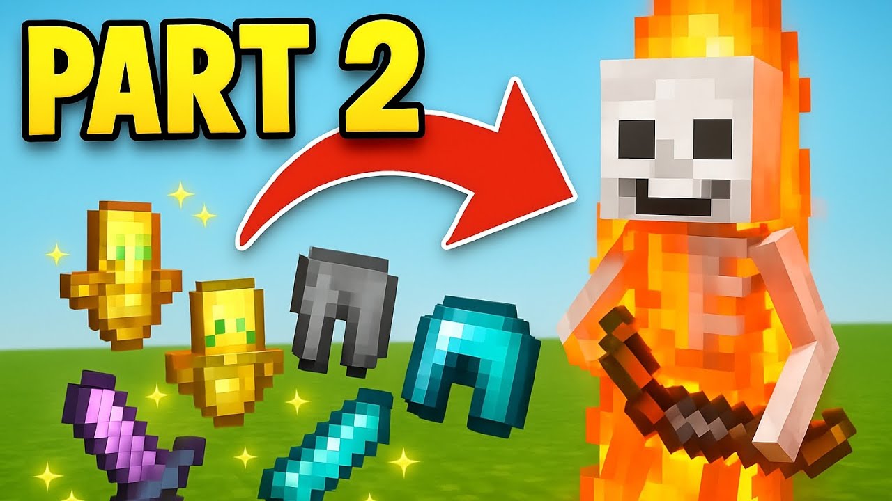 Minecraft But Skeleton Drops op loot PART 2 🔥. #minecraft #gaming # ...