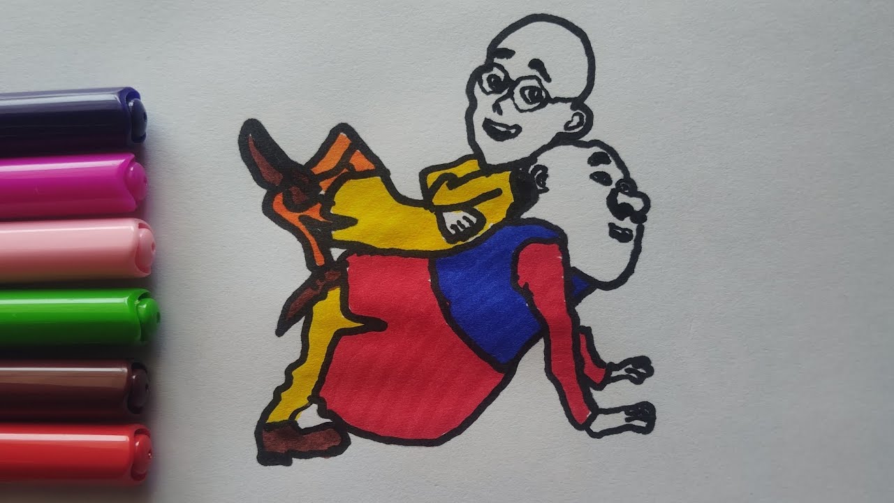 how to draw Mottu Patlu || Mottu Patlu drawing|| easy mottu patlu ...