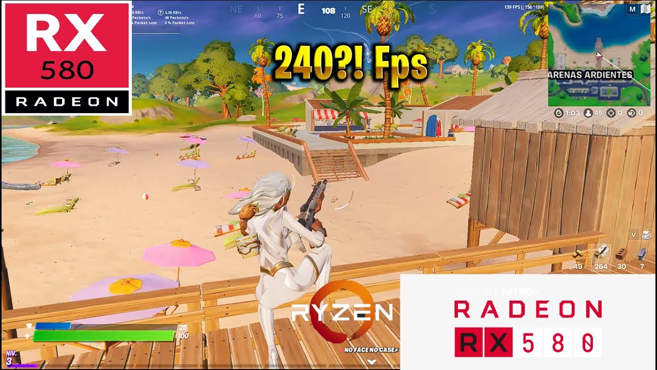 RX 580 Fortnite Chapter 2 | Performance Mode | Competitive Settings ...