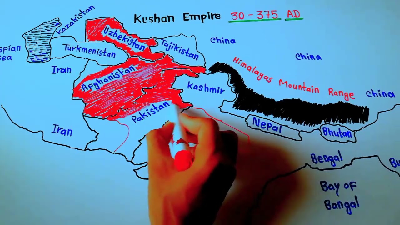 Kushan Empire Map