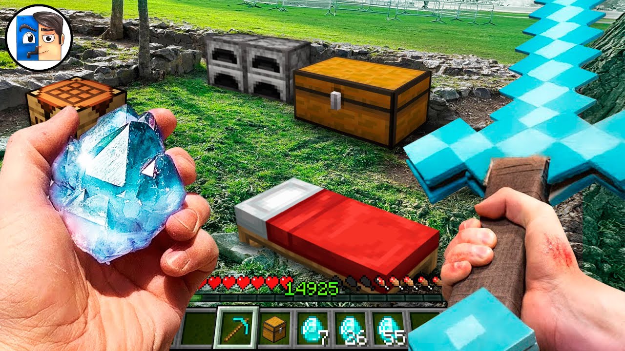 Minecraft in Real Life POV SECRET HEROBRINE BASE in Realistic Minecraft ...