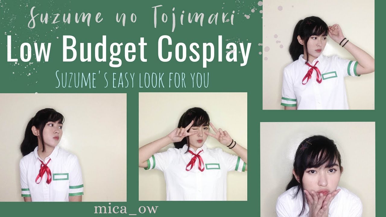 Suzume no Tojimari (すずめの戸締まり) Low Budget Cosplay | Suzume's easy Low ...