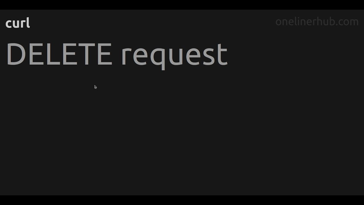 DELETE Request curl YouTube delete-request-curl-youtube