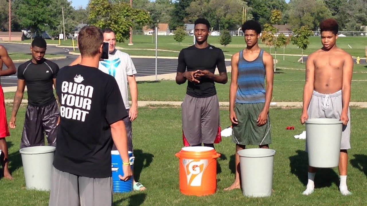 WGH Raiders accept ALS ice bucket challenge. Shondell Jackson gives ...