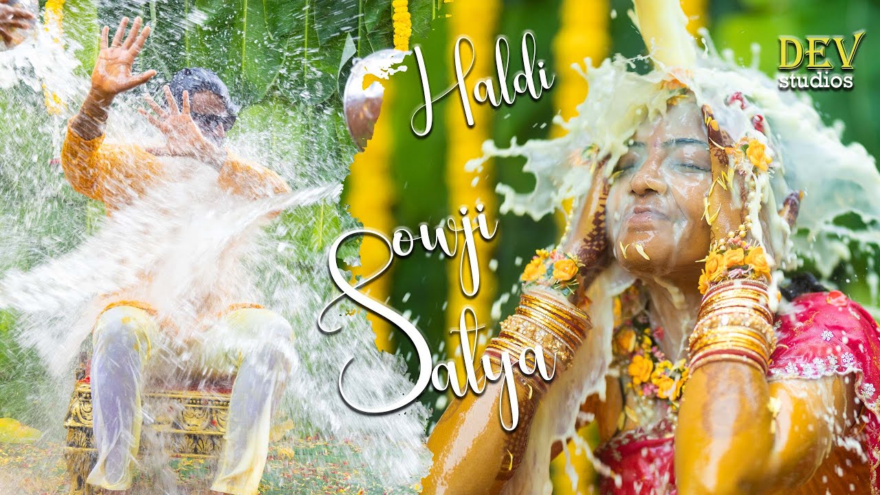 Haldi Ceremony | Sowji ️ Satya | haldi | DEV Studios | telugu wedding - YouTube