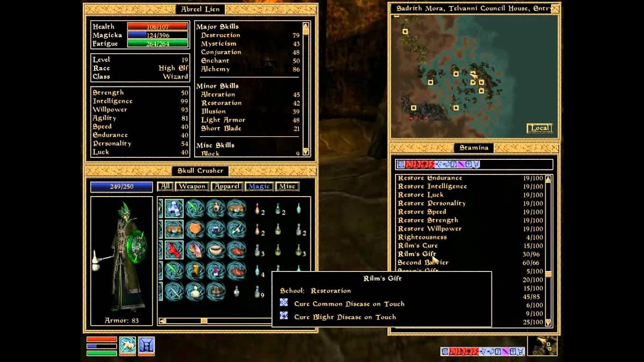 Let's Play Morrowind - Spells & Dratha's Request - 171 - YouTube