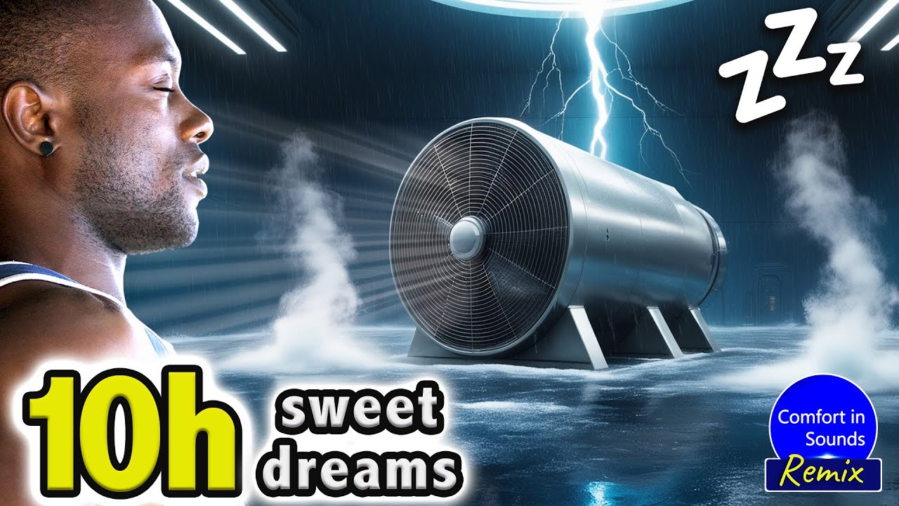 Oscillating Fan Sounds & Rain Noise to Fall Asleep and Relaxation ...