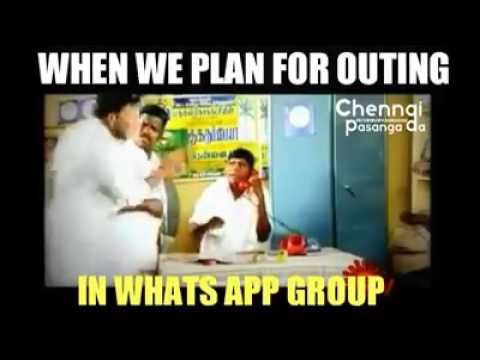 Outing plan discussion in whatsapp group - trip plan