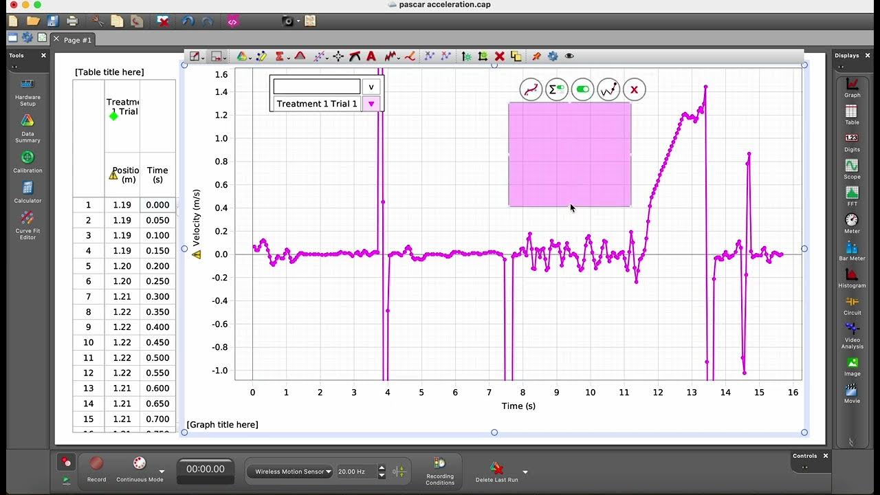 Setting Up & Processing Data in Pasco Capstone - YouTube