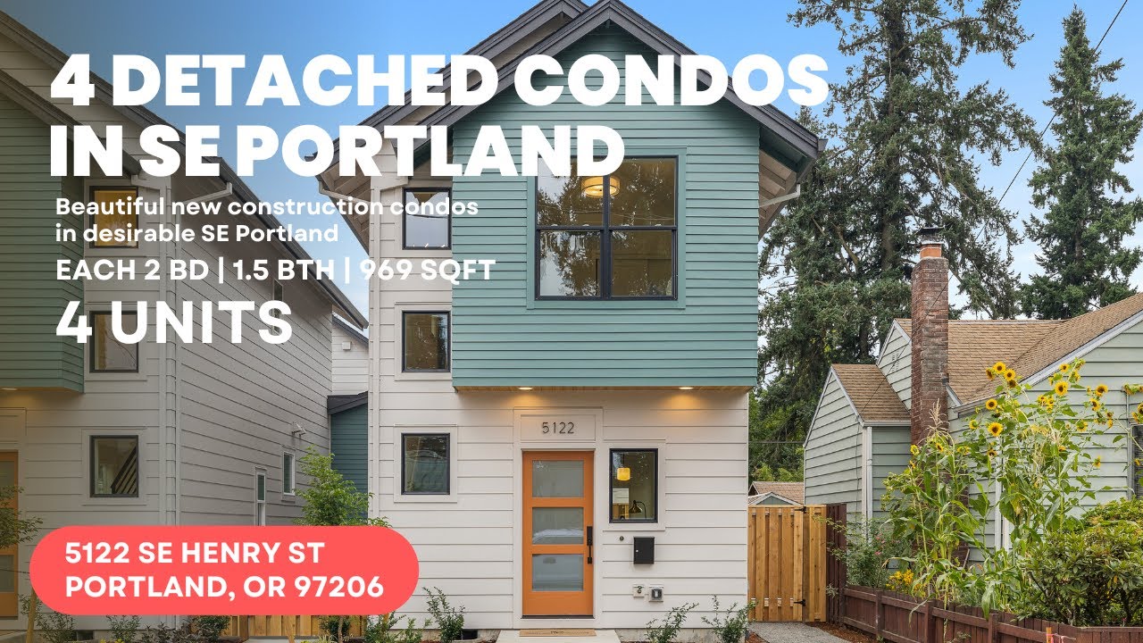 4 Detached Condos in SE Portland - YouTube