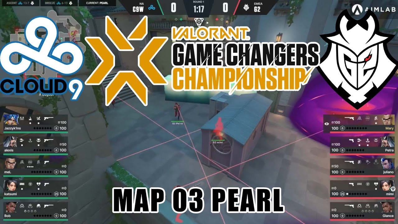 C9W vs G2 - VALORANT Game Changers Championship 2022 - Groups - Day 1 ...