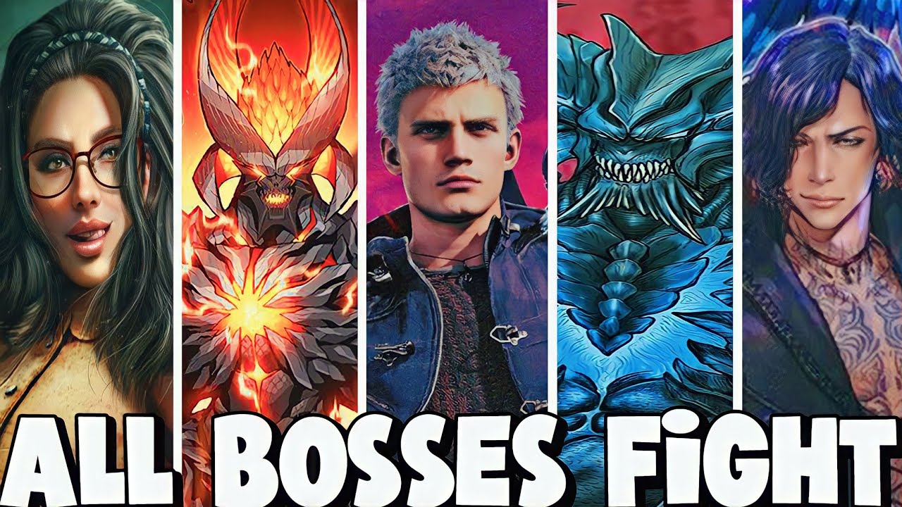 ALL BOSSES FIGHT - DEVIL MAY CRY 5 (WITH CUTSCENES) [HD] - YouTube