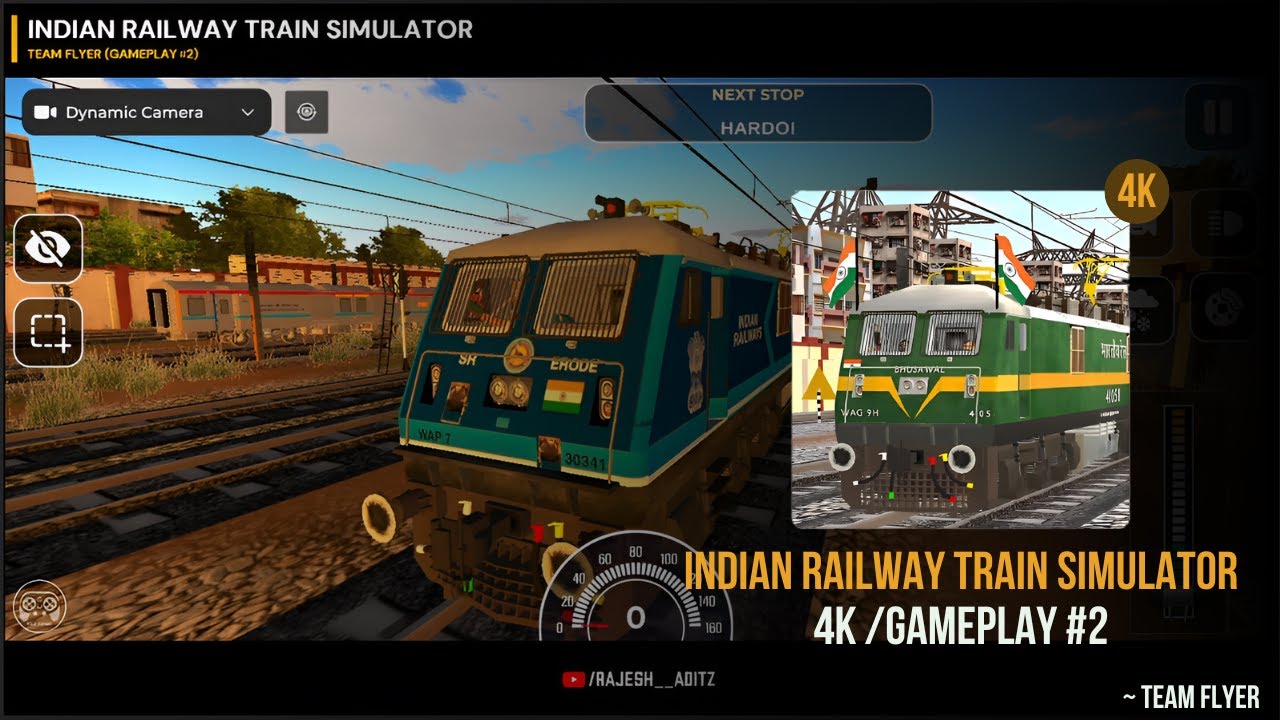 INDIAN RAILWAY TRAIN SIMULATOR | GAMEPLAY #2 | TRAIN GAMEPLAY | 4K ...