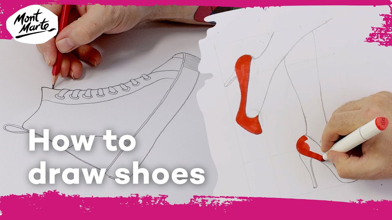 How to draw shoes - YouTube