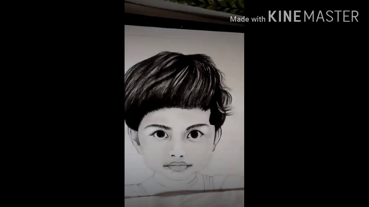 How to draw child portrait.... #pencildrawing . - YouTube