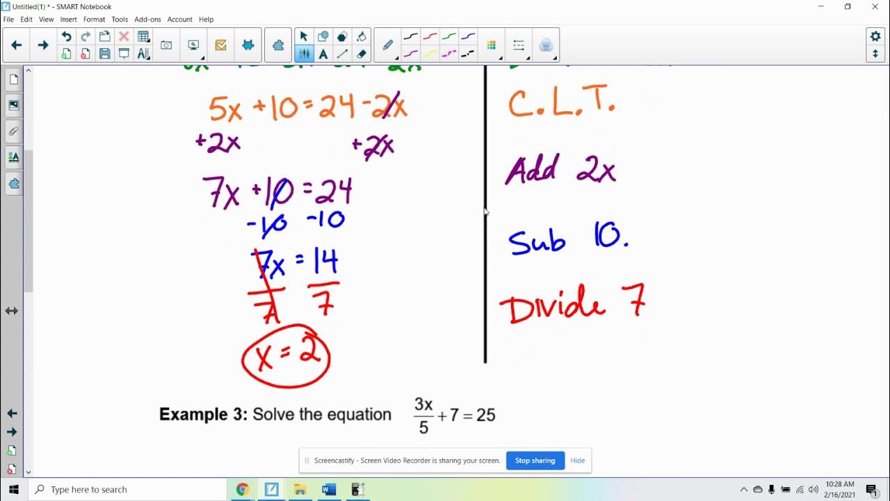 Linear Programming Lecture Video for 2/17/2021 - YouTube