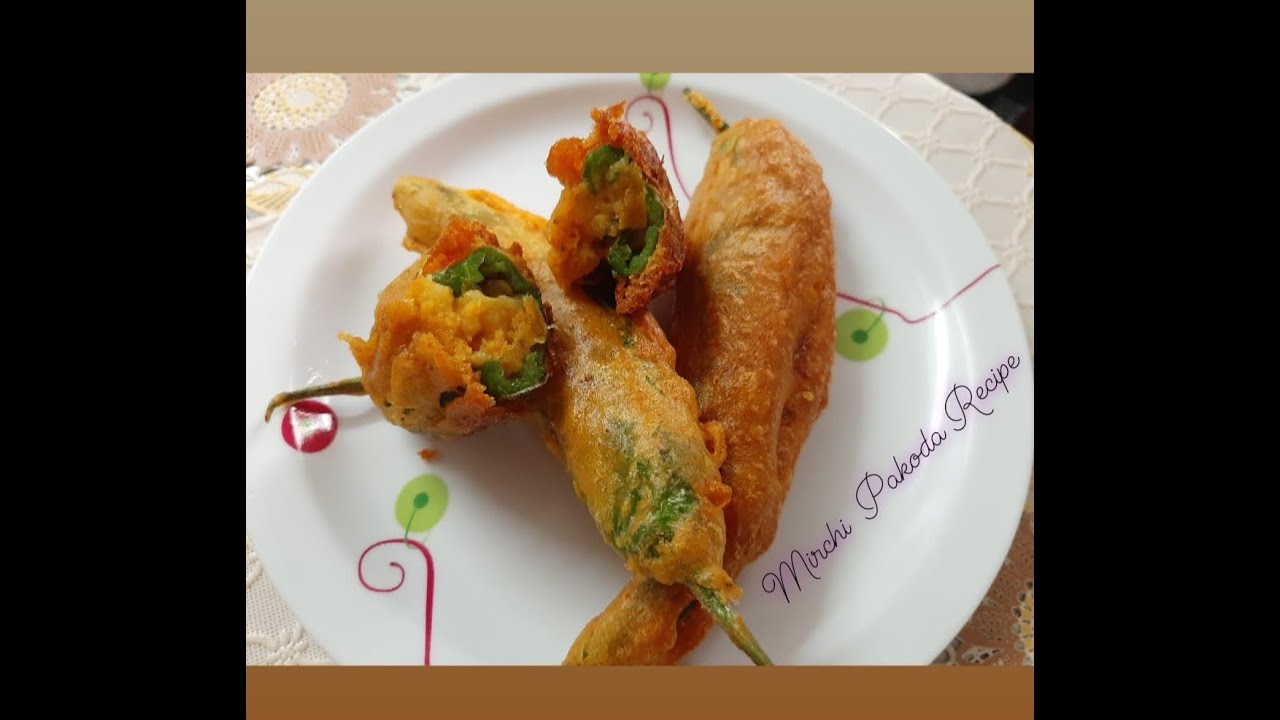 Mirchi Vada Recipe - Mirchi Pakoda - Mirchi Bajji - Rajasthani Mirchi ...