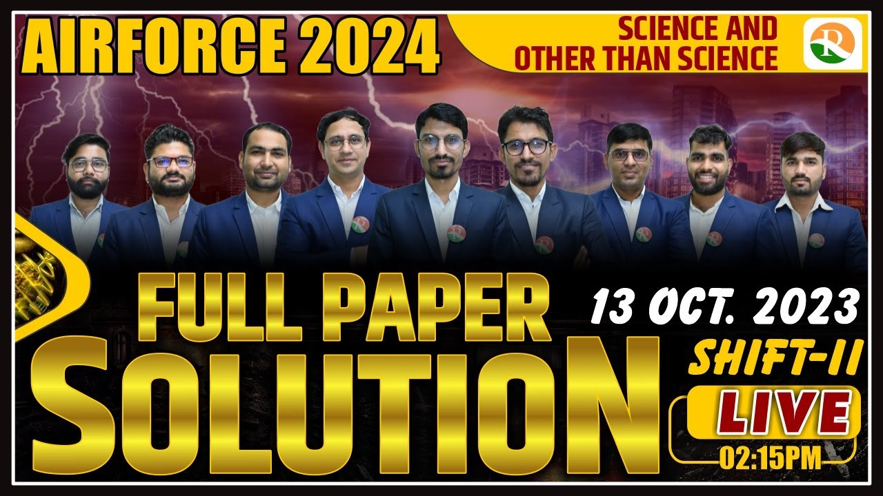 Airforce Paper Review | Airforce Paper Solution 2023 | Airforce 13 Oct ...