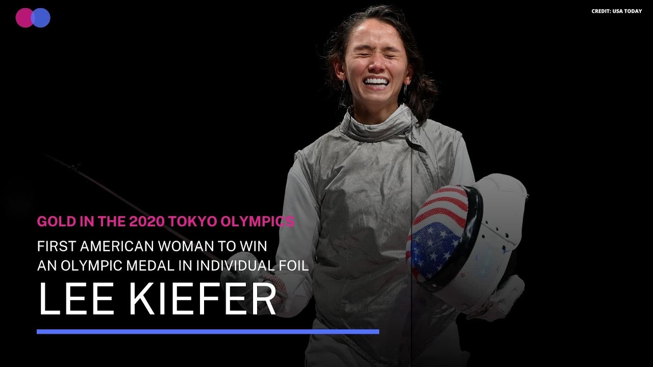 Lee Kiefer Creates History at the 2020 Tokyo Olympics - YouTube