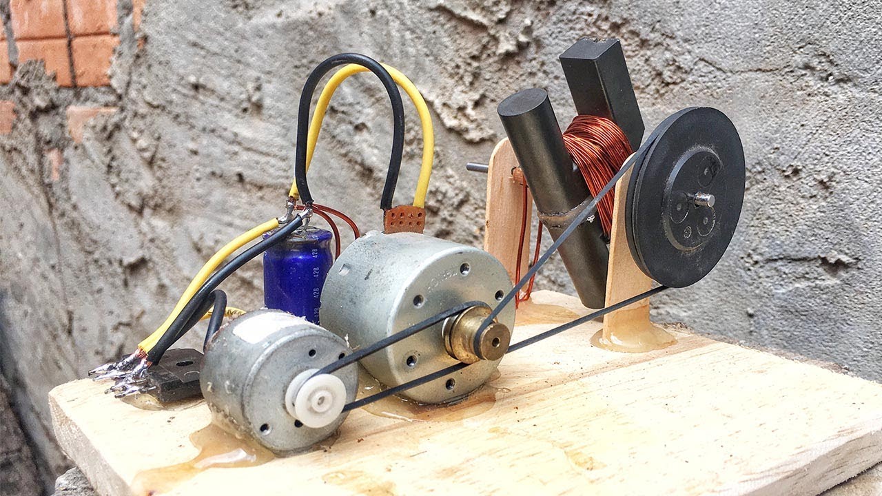 Experiment Free Energy Generator By DC Motors New Self Running Machine ...